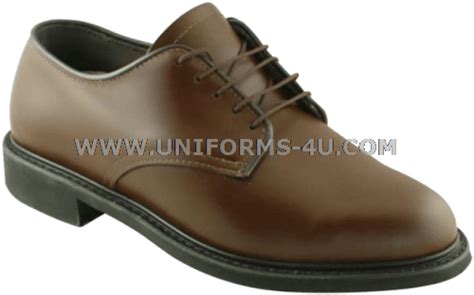 Us Army Mens Agsu Brown Leather Oxford Dress Shoes