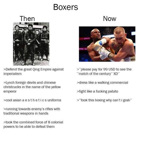 Chinese Boxers Back Then Vs Modern Day Boxers Reasternsunrising