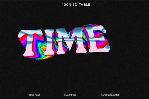 Premium PSD Color Text Style Font Effect