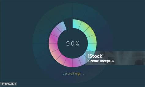 90 로딩 사용자 인터페이스 미래 지향적 인 로딩 아이콘 다채로운 로딩 탭 메뉴 Ui 다운로드 진행률 웹 디자인 템플릿 인터페이스 업로드 디자인에 사용 0명에 대한 스톡