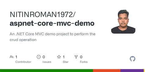 Github Nitinroman1972aspnet Core Mvc Demo An Net Core Mvc Demo