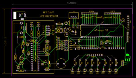 Pcbdevelopment Board Of Atmega32a Andatmega8a Resources Easyeda