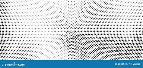 Radial Halftone Dots Spotted And Dotted Gradient Background