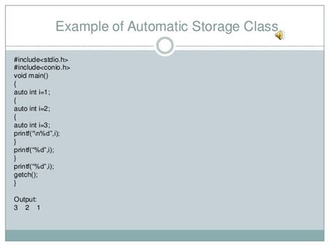 Storage Class In C Language
