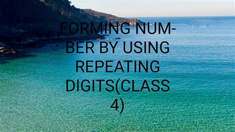 forming numbers by repeating digits youtube