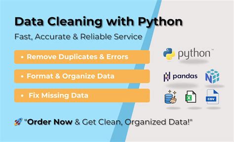 Clean And Prepare Your Data Using Python By Creatived20 Fiverr