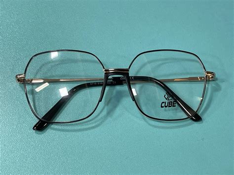 عینک فلزی زنانه مشکی طلایی با پد ضد حساسیت سیویلیها