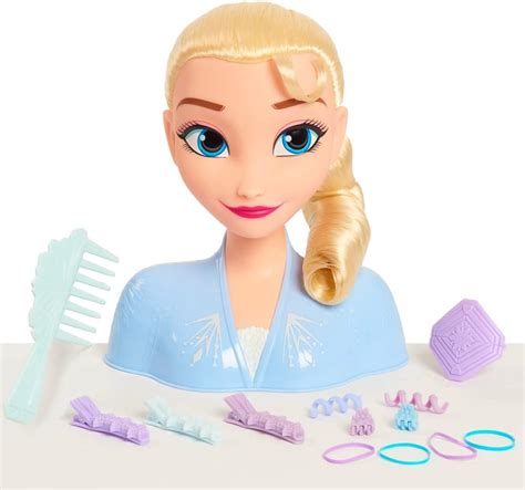 Brandclub Disney 2 Elsa Styling Head 18 Pieces Include Wear And