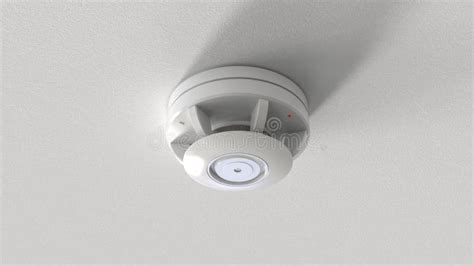 Smoke Detector Mounted On The Ceiling Of An Apartment Stock Video