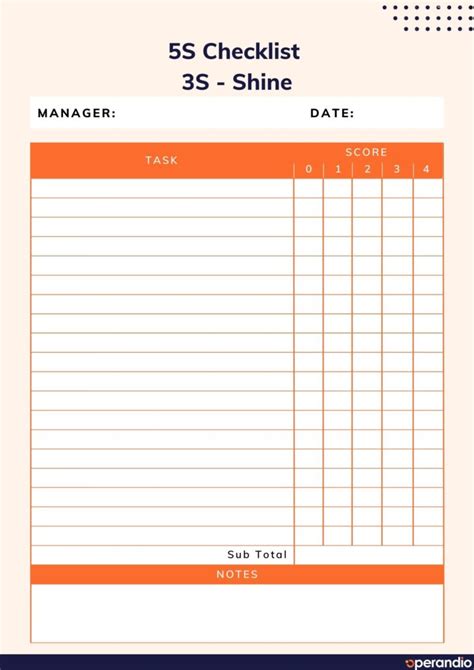 5S Checklists Template FREE 5S Audit Checklist For Your Manufacturing