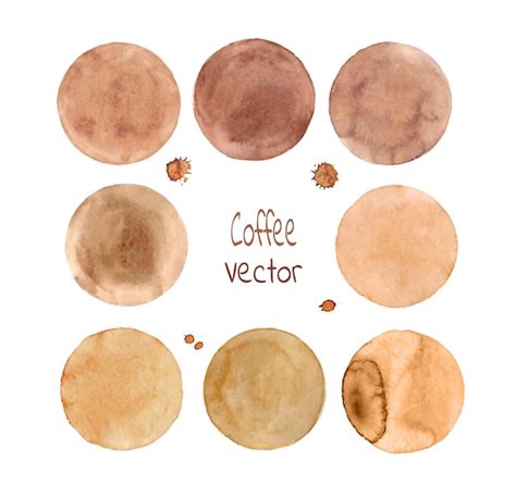 Premium Vector Set Of Watercolor Blobs Isolated On White Background