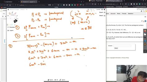 Solving Project Euler Problems In Python Part 25 Problem 44 Youtube