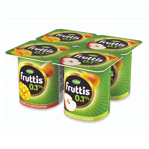 Йогурт Campina Fruttis Легкий абр/манго/ябл/груш 0,1% 115гр (Ресей ...