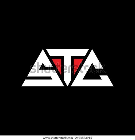 Stc Triangle Letter Logo Design Triangle Stock Vector Royalty Free 2494833915 Shutterstock