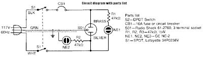 Simple Ground Tester Safety Circuit Diagram Electronic Circuit Diagrams Schematics