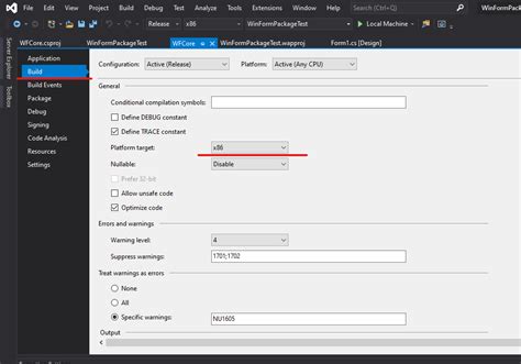 To What Should I Change The Targeted Processor Architecture Of My