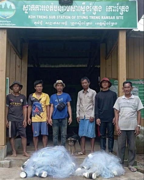 ក្រុមអភិរក្សត្រីមេពូជចុះល្បាតឃាត់ខ្លួនអ្នកនេសាទ១១នាក់អប់រំនិងដកហូតឧបករណ