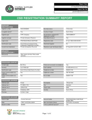 Fillable Online Csd Registration Summary Ash Andrews Coaching Fax Email Print PdfFiller