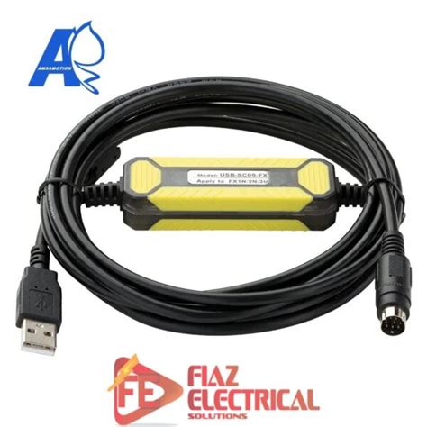 Mitsubishi PLC Programming Cable USB SC FX In Pakistan Black Fiaz