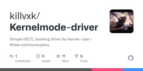 Github Killvxk Kernelmode Driver Simple Ioctl Hooking Driver For Kernel User Mode