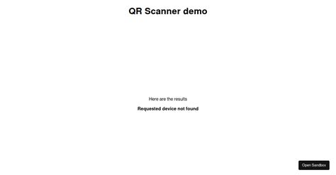 Qr Code Demos Codesandbox