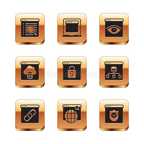 set search engine browser window online shopping on screen cloud