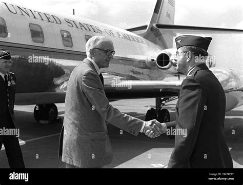 Col Benedict E Glyphis Base Commander Greets Thomas J Watson Us Ambassador To The Soviet