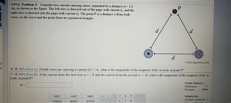 Solved 14 Problem 3 Consider Two Current Carrying Wires