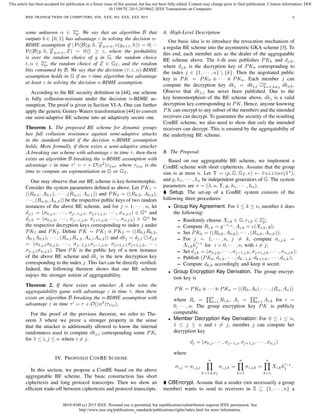 Contributory Broadcast Encryption With Efficient Encryption And Short