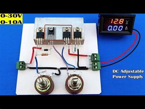 DIY Simple V A DC Variable Power Supply Voltage And Current Adjustable YouTub