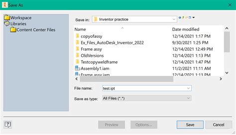 Why Did The Inventor Save Dialog Box Changed And How To Revert To The Clasic One Inventor