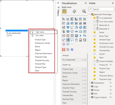在 Power Bi 中创建和查看分解树视觉对象 Power Bi Microsoft Learn
