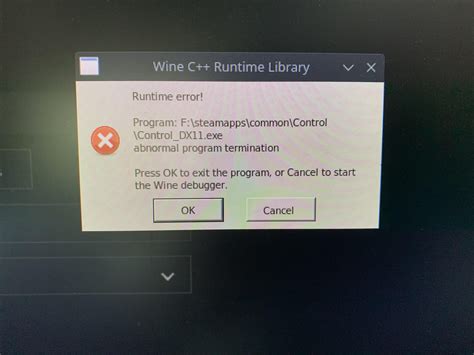 Wine C Runtime Library Error More Context In Comments R SteamDeck