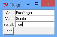 Perl Tk Snippets Codebeispiele