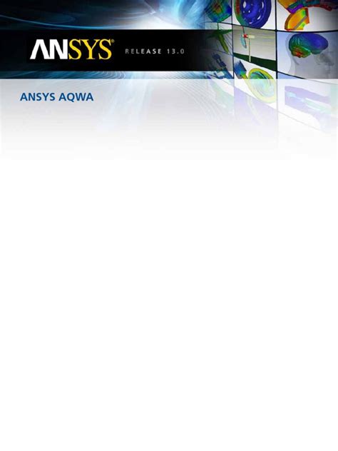 Ansys Aqwa Brochure Download Free Pdf Simulation Structural Analysis Ansys Aqwa Brochure Download Free Pdf Simulation Structural Analysis