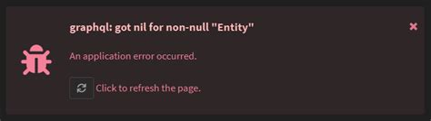 Graphql Got Nil For Non Null Entity Wandb Help Wandb Community