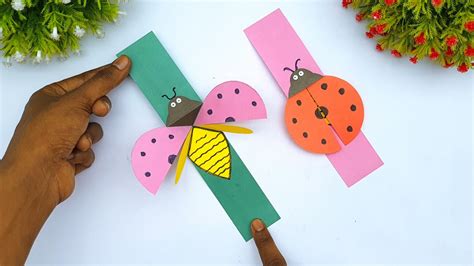How To Make Paper Ladybug Diy Back To School Projects Handmade Paper Toy Making Ideas