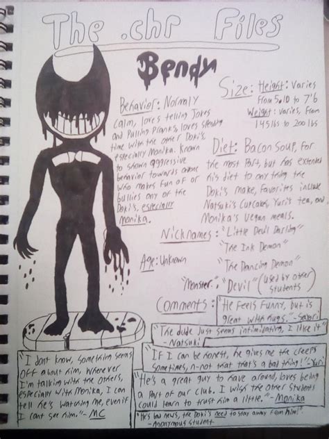The Bendy And Monika Chr Files 2 Bendy R Ddlc