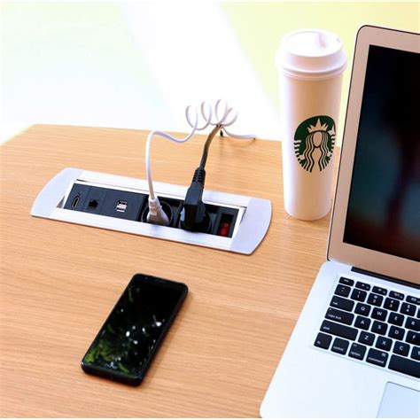 Multi Table Socket 2 X Schuko Socket 2 X Usb 1 X Rj45 1 X Hdmi With Full Switchconcealed Rotary