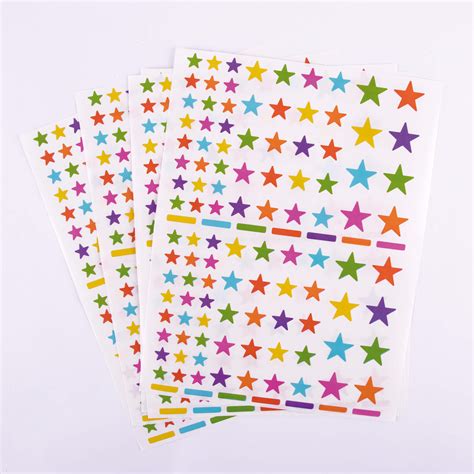 Pegatinas Estrellas Multicolor 6 Hojas Apli