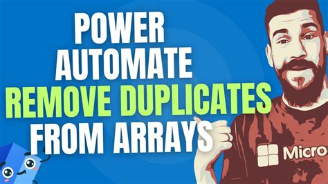 Remove Duplicates From An Array Power Automate Youtube