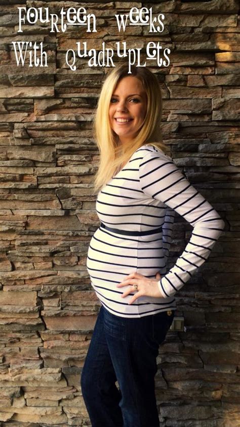 Pregnant With Quadruplets Belly Week By Week