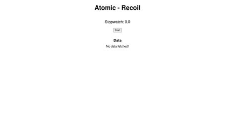 Atomic Recoil Codesandbox