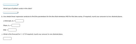 Solved Consider The Following Time Series A Choose The Chegg