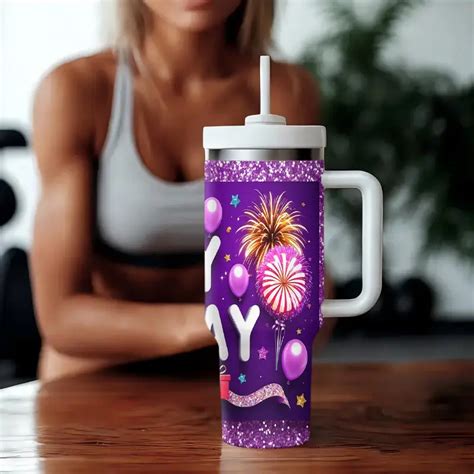 40oz 단열 스테인리스 스틸 텀블러 빨대 및 손잡이 포함 이중벽 진공 단열 여행 머그잔 사무실 캠핑 식사 Temu Republic Of Korea