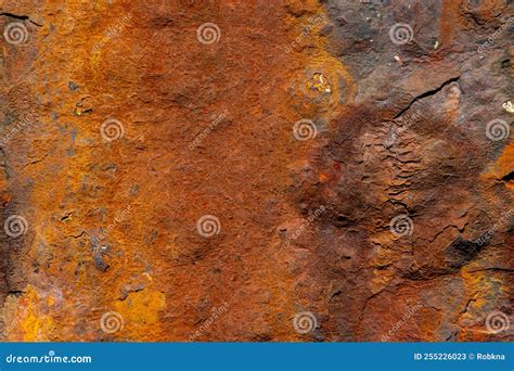 Metallic Orange Rust Texture Grunge Abstract Background Stock Image Image Of Texture Rusting