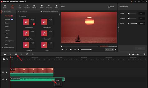 How To Add Edit Delete Audio Files In MiniTool MovieMaker