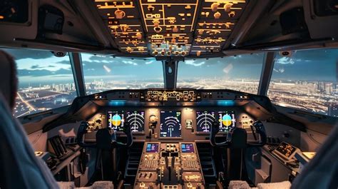 Premium Photo Flight Simulator Used For Pilot Training In Aviation Engineering And Simulation