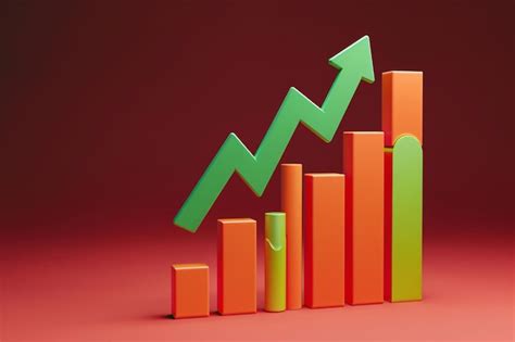 Premium Photo Rising Curve And Data Analysis Concept 3d Rendering Business Growth Graph 3d