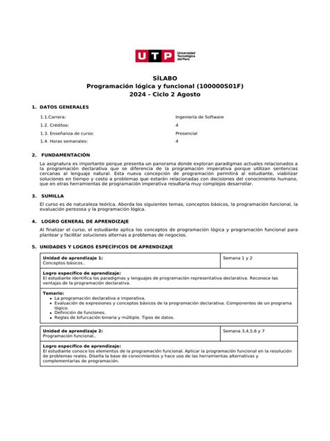ProgramaciÓnlÓgicayfuncional 100000s01f Pdf Programacion Funcional Programación De